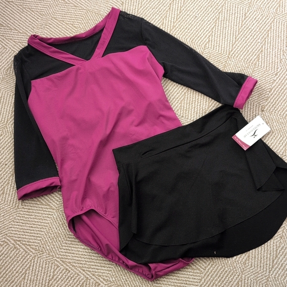 Motionwear | Tops | New Motionwear Black Pullon Dance Ballet Skirt ...